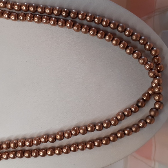 Unlisted | Jewelry | Double Strand Copper Bead Necklace | Poshmark